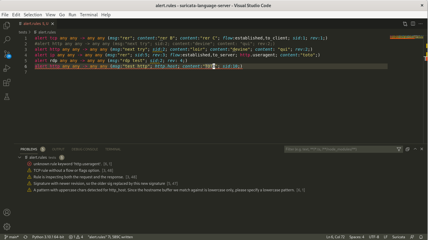 Stamus Labs | Suricata Language Server